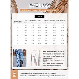 EVALESS Womens Fashion Wide Leg Jeans Boyfriend High Waist Baggy Jeans Summer Loose Y2K Streetwear Denim Pants Blue 12