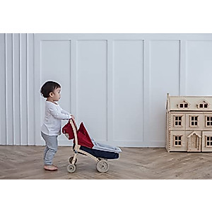 PlanToys Baby Doll Feeding Playset (3499) | Sustainably Made from Rubberwood and Non-Toxic Paints and Dyes