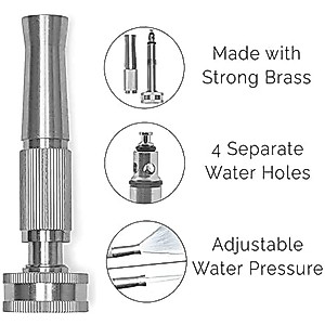 Morvat Stainless Steel Metal Water Hose Reel for 150FT Hose, Retractable Garden Hose Holder with Storage Shelf & Crank, Wall/Floor Mount, Includes 5Ft Leader Hose with ON/OFF Valve & Accessories