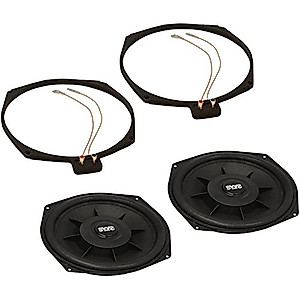 Earthquake Sound i82SWS 8-inch Shallow Woofer System Under-the-Seat Subwoofers with Gaskets, 2-Ohm (Pair)