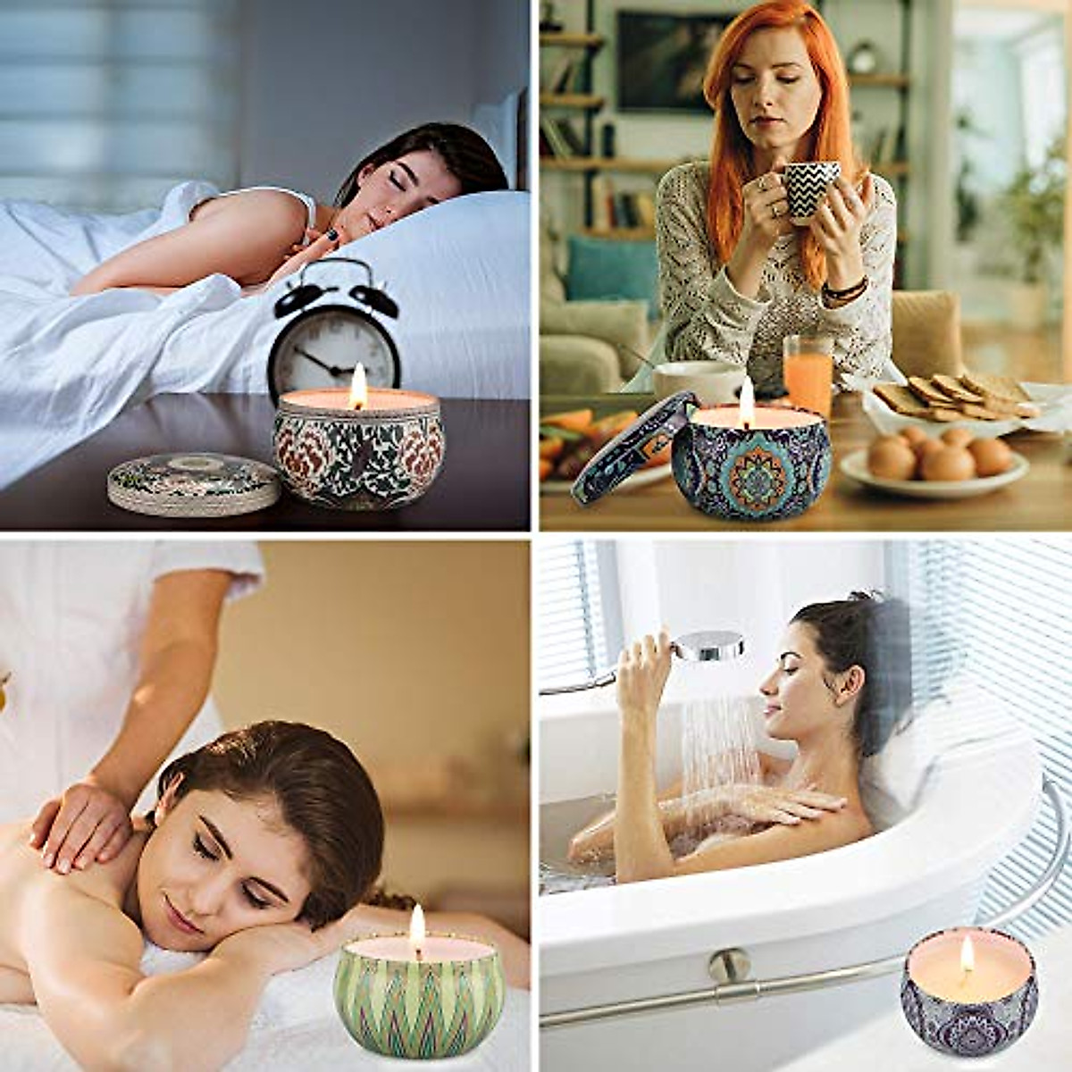 12 Pack Scented Candles Gifts for Women, Candles for Home Scented, Soy Wax Scented Candles Set, Jar Aromatherapy Candles for Stress Relief, Birthday,Mothers Day Gifts for Her