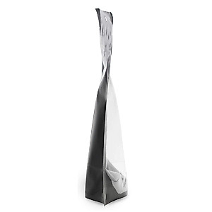 Clear/Black Stand Up Pouch 5"x8.5"x3" , Pack of 100