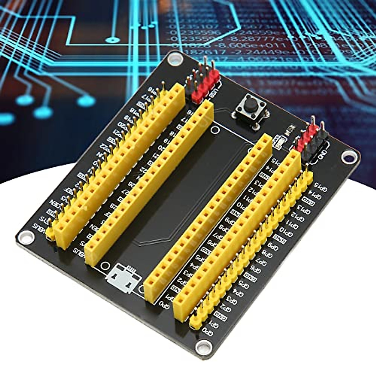 Sanpyl Expansion Board for Pi SWD Debugging Smart Control, 40Pin Quick Connection No Welding Quick Connection Development Board with Reset Button