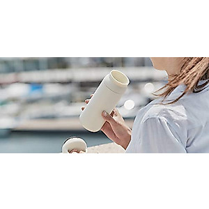 Kinto 21091 Day Off Stainless Steel Tumbler, 16.9 fl oz (500 ml), White