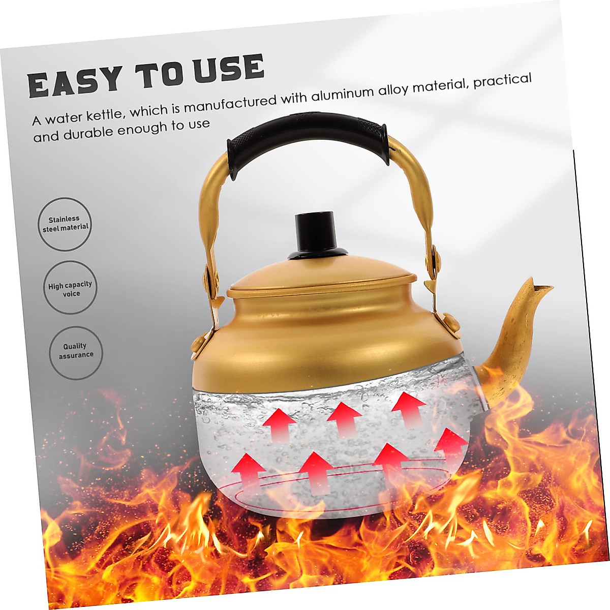 HOMSFOU 5pcs Folding Storage Boiler Metal Wine Camping Over Classic Pots Maker for Gas Heater to No L Pour Small Restaurant Serving Touch Scalding Rice Dispenser with Home Jug Water