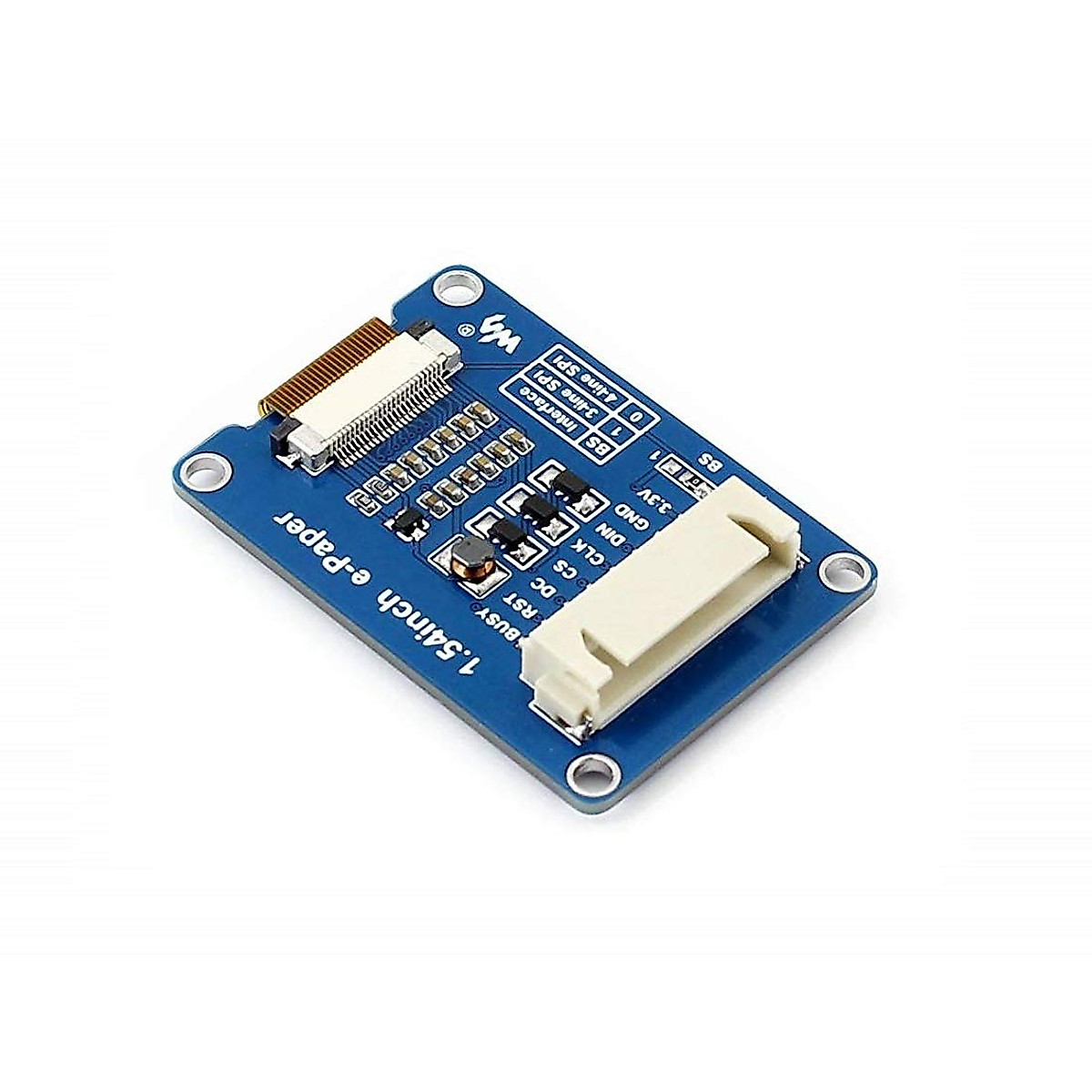 200x200 Resolution 1.54inch E-Ink Display Module Electronic E-paper Sreen with Embedded Controller SPI Interface Support Partial Refresh for Raspberry Pi/Arduino/Nucleo