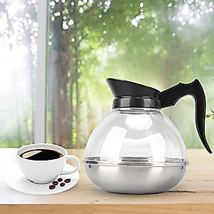 BORDSTRACT Coffee Kettle, Stainless Steel 1700ml Heat Resistant Household Tea Pot for Induction Cooker