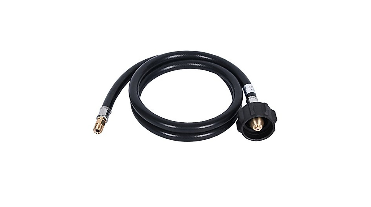 GasSaf 4 FT RV Propane Pigtail Connector Hose | Secure Gas Connection