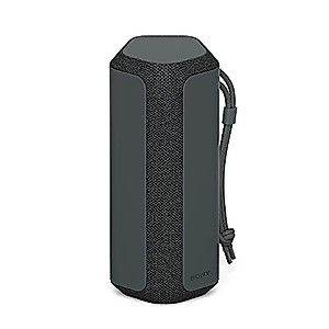 Sony SRS-XE200 X-Series Wireless Ultra Portable-Bluetooth-Speaker, IP67 Waterproof, Dustproof and Shockproof with 16 Hour Battery and Easy to Carry Strap, Black- New (Renewed)
