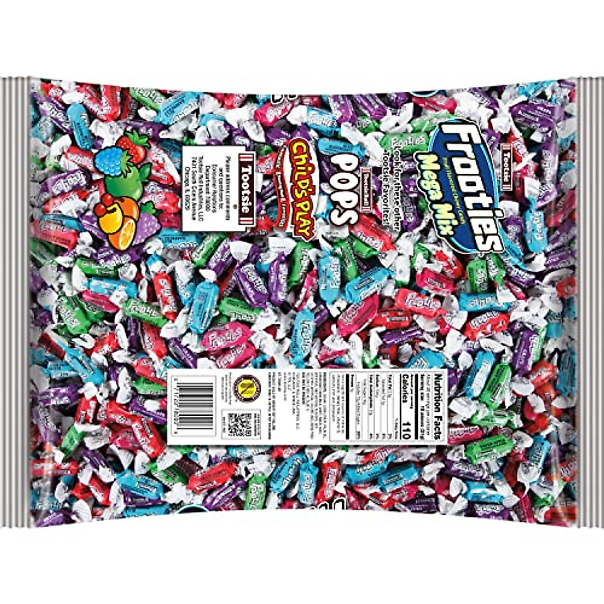 Frooties Mega Mix Assorted Fruit Flavor Chewy Candy 450 Piece / 50.06 oz Bag