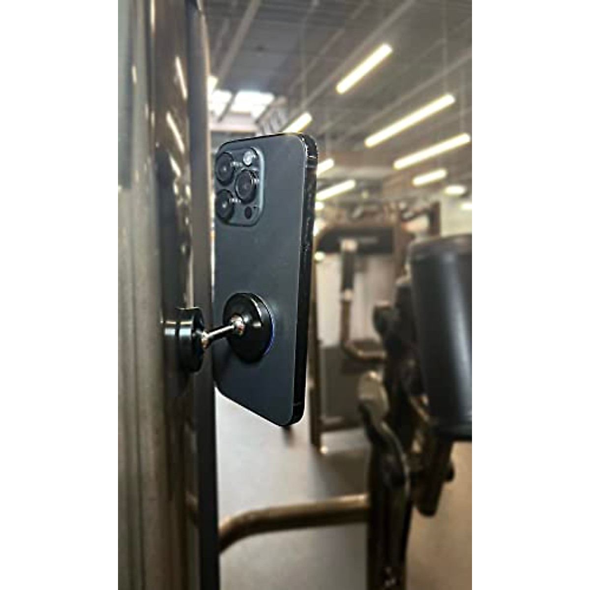 NorthCoastTrendy Gym Dual Magnetic Mount and Phone Holder. N50 Magnet- Top Magnetic Hold for Any Metal Surface. Videos and Pictures.