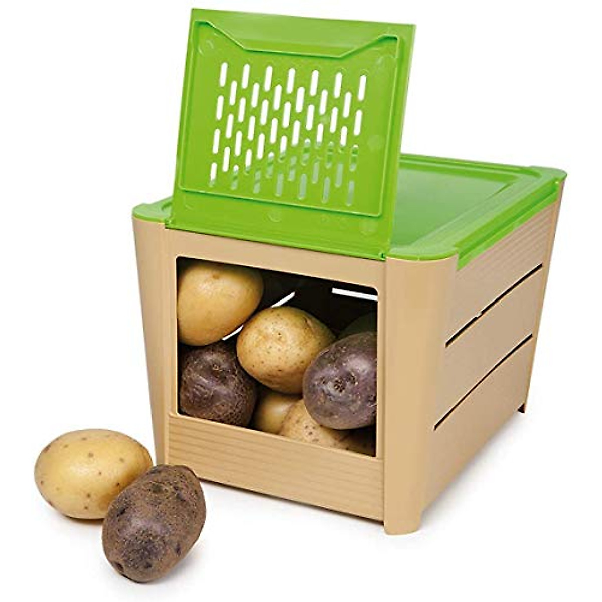 Snips Potato Keeper, 10.04" x 7.87" x 6.89", Green