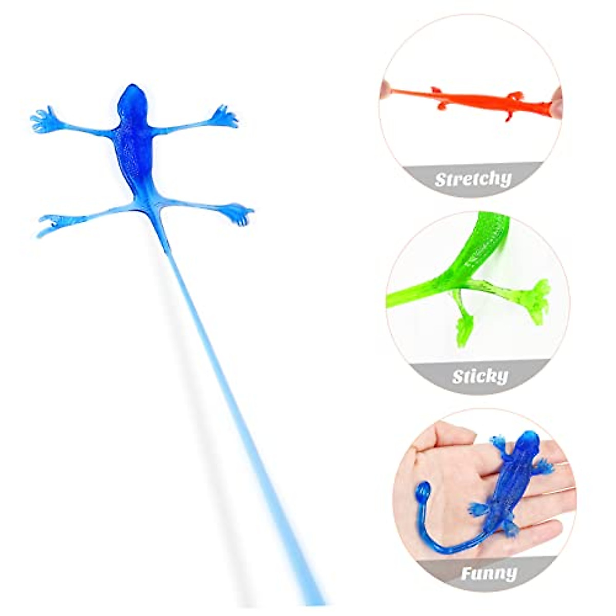 NUOBESTY 240 pcs Stretchable Hands Game Frogs Tricky Crawlers Climbers Flying Wall Funny New Children Man Spider Toys Including Christmas Party Elastic Boys Sticky Girls Fun Crawler