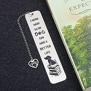 Funny Bookmark Gifts for Women Men Dog Lover Friends Inspirational Birthday Christmas Gift for Coworker Boss Book Lover Bookmark for Dog Mom Dog Dad Stocking Stuffer Valentine for Son Daughter Him Her