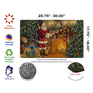 Toland Home Garden 800103 Stocking Stuffer Christmas Door Mat 18x30 Inch Winter Outdoor Doormat for Entryway Indoor Entrance
