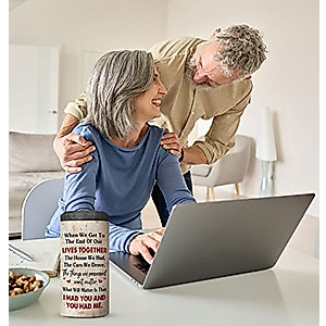 Valentines Day Gifts for Her, Him - Valentines Day Gifts for Wife, Husband - Anniversary, Birthday Gifts for Her, Him, Wife, Husband - Wife Gifts, Husband Gifts, Romantic Gifts for Her Can Cooler 16Oz