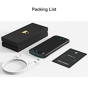 AYN Odin Pro Retro Game Handheld - SD845 Android Console With Multiple Emulators - FHD 1080P LCD, Fast Charging - 6600mAh Battery - 128GB, Black