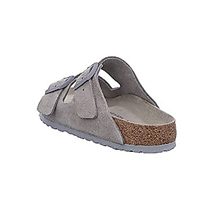 BIRKENSTOCK Unisex's Slides, Gray, 42 EU