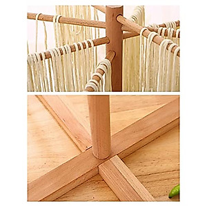 Leefasy Wooden Hanging Stand Kitchen Pasta Drying Rack Noodle Dryer Stand for Linguine Cooking Tools