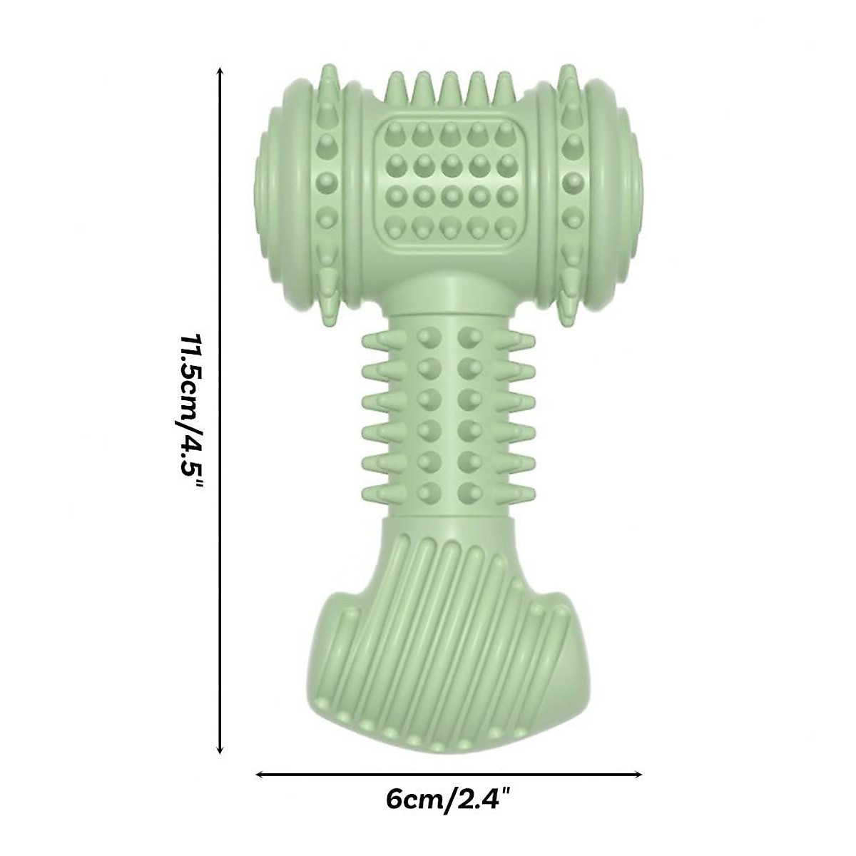 DONGKER Dog Chew Toys,Rubber Dog Toothbrush Stick Interactive Dog Dental Toys for Small Medium Large Dog Aggressive Chewers