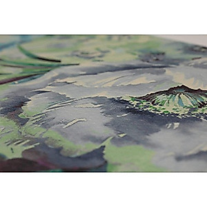 Laura Ashley Anti-Fatigue Comfort 20"x32" Kitchen Mat, Francesca