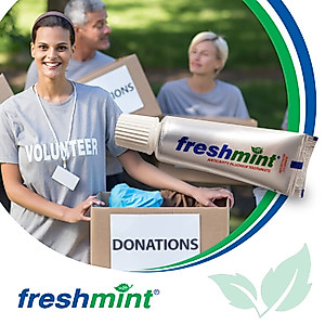 144 Tubes of Freshmint® 0.6 oz. Anticavity Fluoride Toothpaste, Metallic Tube, Tubes do not Have Individual Boxes for Extra Savings, Travel Size
