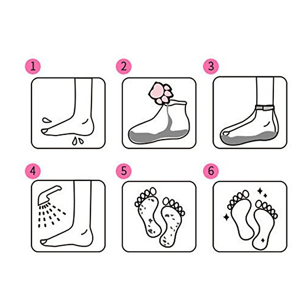 Essential Foot and Heel Peeling Mask Exfoliat Foot Peel - 2 Sheets