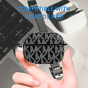 TANGABA AirPods Pro Case Cover for Women Men, Full Body Shockproof Hard Shell Protective Cover Case with Keychain Compatible with AirPods Pro Charging Case [Front LED Visible]