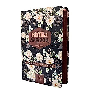 Bíblia NVI, Couro Soft, Rosas, Com Espaço para Anotações, Letra Grande