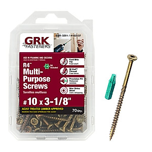 GRK Fasteners 103137 R4#10 x 3-1/8" Screws 70CT