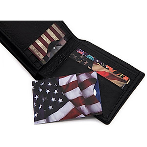 RFID Blocking Sleeves (10 RFID Blocking Sleeves, 5 Unique Designs) Identity Theft Protection Travel Case Set (American Element) (Side Load)