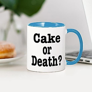 CafePress Cake Or Death Black Mug Ceramic Coffee Mug, Tea Cup 11 oz