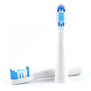 Pop Sonic Replacement Electronic Toothbrush Heads, Compatible with Go Sonic, USB, Pro Sonic Toothbrushes w/Soft Dupont Tynex Nylon Bristles, 2-Pack