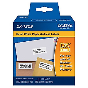 Brother DK Labels Shipping Variety Pack (DK1201 DK1202 DK1204 DK1208 DK1209)