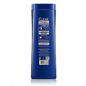 Clear Shampoo Anti Dandruff Deep Clean Activated Charcoal and Mint 400Ml/13.52Oz (Deep Cleanse, 6X400Ml/13.52Oz)