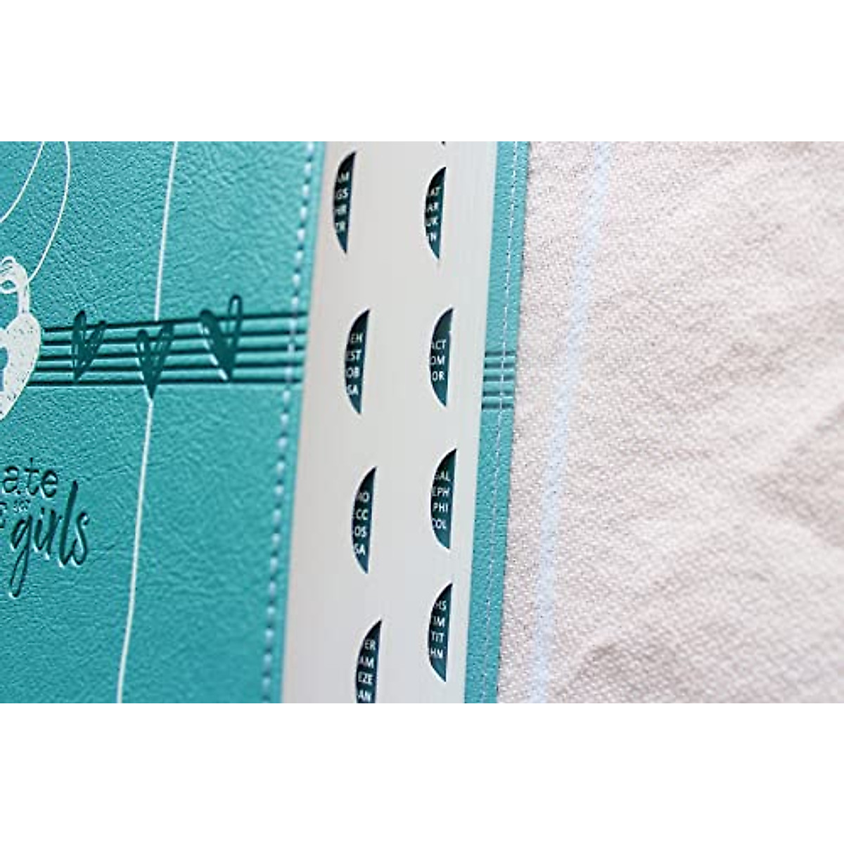 NIV, Ultimate Bible for Girls, Faithgirlz Edition, Leathersoft, Teal, Thumb Indexed Tabs