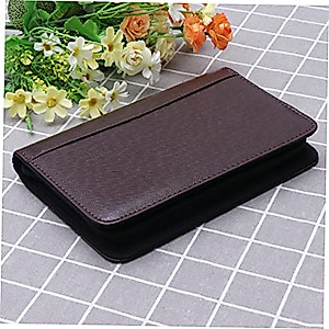 Ciieeo Notepad Calculator Leather padfolio Zippered Leather Portfolio Business Portfolio Zipper Portfolio Business Notepad Business padfolio folders for Binders with Zipper Wallet