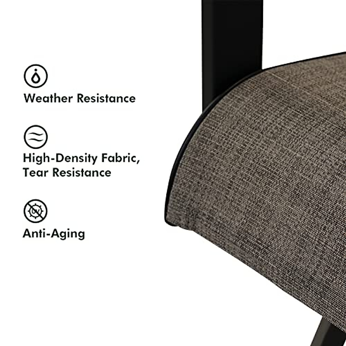 Grand patio Outdoor Counter Height Patiol Stools Set of 6, All-Weather Swivel Bar Chairs for Balcony, Poolside, Backyard, Garden (Coffee, 6PC)