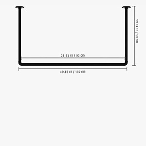 pamo clothes rail industrial loft design - HANG LOW - clothing rack for walk-in wardrobe I bedroom or bath - clothes rack made of black sturdy water pipes/ tubes with wall mounting