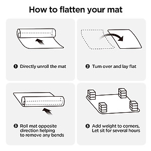 Office Chair Mat for Carpet, 48"X36" Heavy Duty Desk Chair Mat for Carpeted Floors, No Divot Floor Mat for Office Chair on Low and No Pile Carpet, Smooth Glide, Slip Resistant, Transparent