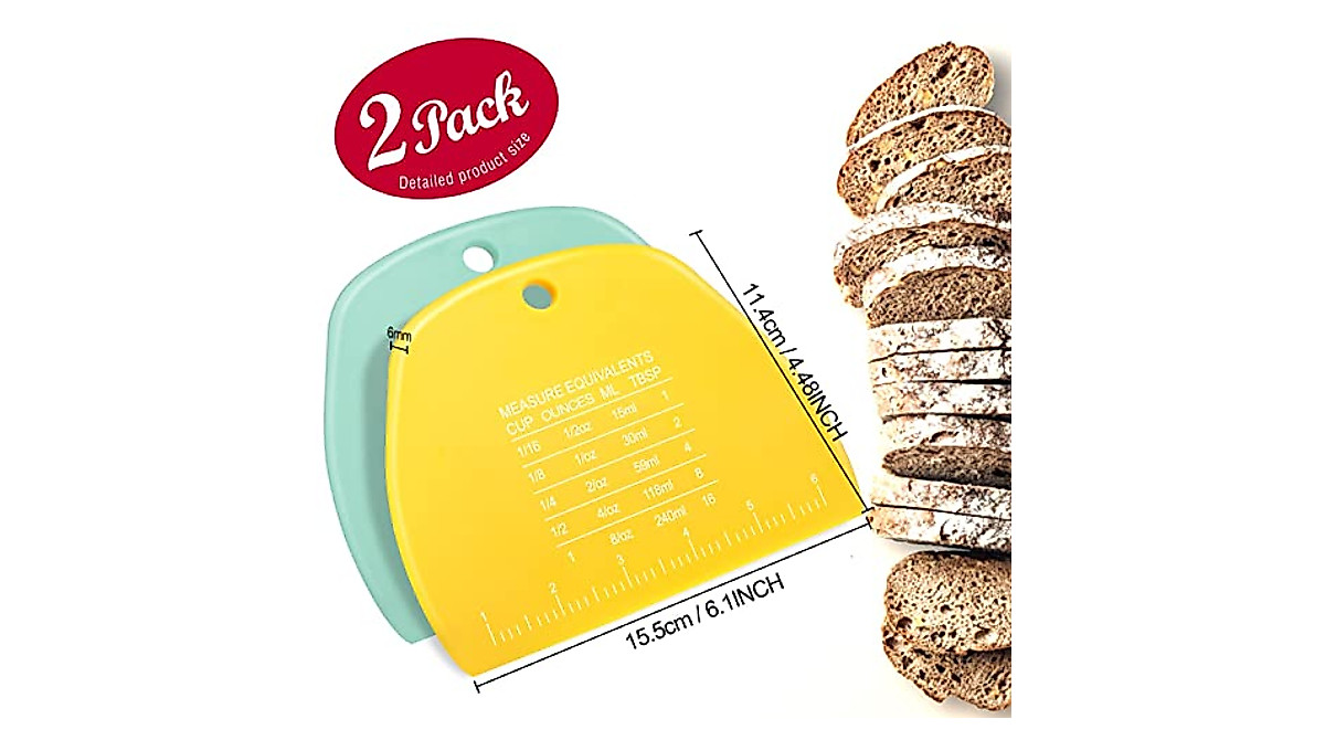 Teenitor Dough Scraper - Perfect Food Cutter Set