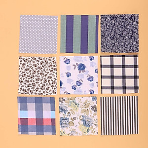 Exceart 100pcs Fabric Bundle Squares Fat Quarters Fabric Bundles Quilting Precut Squares Fabric for Quilting Fabric Bundles Quilting Patchwork Fabric Floral Squares Patchwork Scarf 10cm