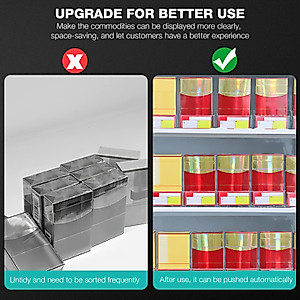 ULTECHNOVO Standing Can Dispenser Bin, Stackable Beverage Drink Pop Soda Can Storage Organizer Basket, Canned Food Holder for Kitchen Pantry Countertop Cabinet