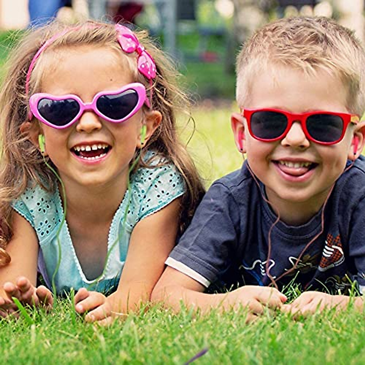 kolodosa 4 Pack Earbuds Headphones Ear Earphones Buds Wired Kids Phones Phone Classroom School Plug Set audifonos Player Headset Computer Small Bud Jack Class Tablet Laptop Wire Best Travel