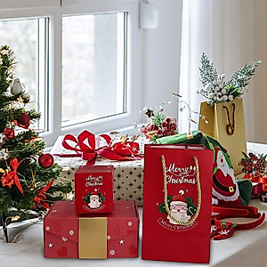 Surprise Box Gift Box for Money, Surprise Gift Box Explosion,Pop Out Money Gift Box,Pop Up Money Box for Cash Gift,Seeroze Surprise Gift Box Christmas,Surprise Gift Box Set (Christmas,12 Pages red)