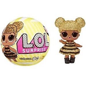 L.O.L. Surprise! 707 Queen Bee Doll with 7 Surprises in Paper Ball- Collectible Doll w/Water Surprise & Fashion Accessories, Holiday Toy, Great Gift for Kids Ages 4 5 6+ Years Old & Collectors