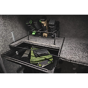 Lockdown Vault Drawer for Gun Safe Organization, Document or Valuable Storage and Security Black 13.6 x 14 x 3.8 inches