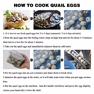 YMJOINMX Manual Quail Egg Peeler Machine Quail Egg Sheller Household Quail Egg Peeling Machine for Boiled Quail Egg Egg Huller Portable Hand Roll Quail Egg Peeler Sheller