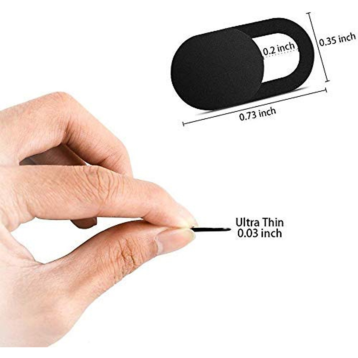 ANAB GI Webcam Cover Slider, Laptop Camera Cover 0.027in Ultra-Thin Fits Echo Spot Smartphones Tablet