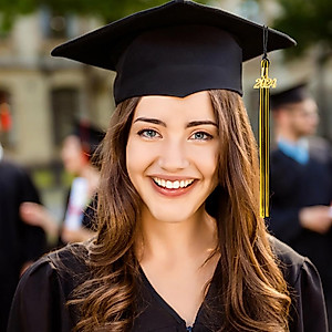 2024 Graduation Tassel, Tassel for Graduation Cap 2024, Graduation Cap Decorations, Charm Graduation Party Decorations 2024 Grad Cap Decorations for Graduation Gifts 2024 High School Black Gold